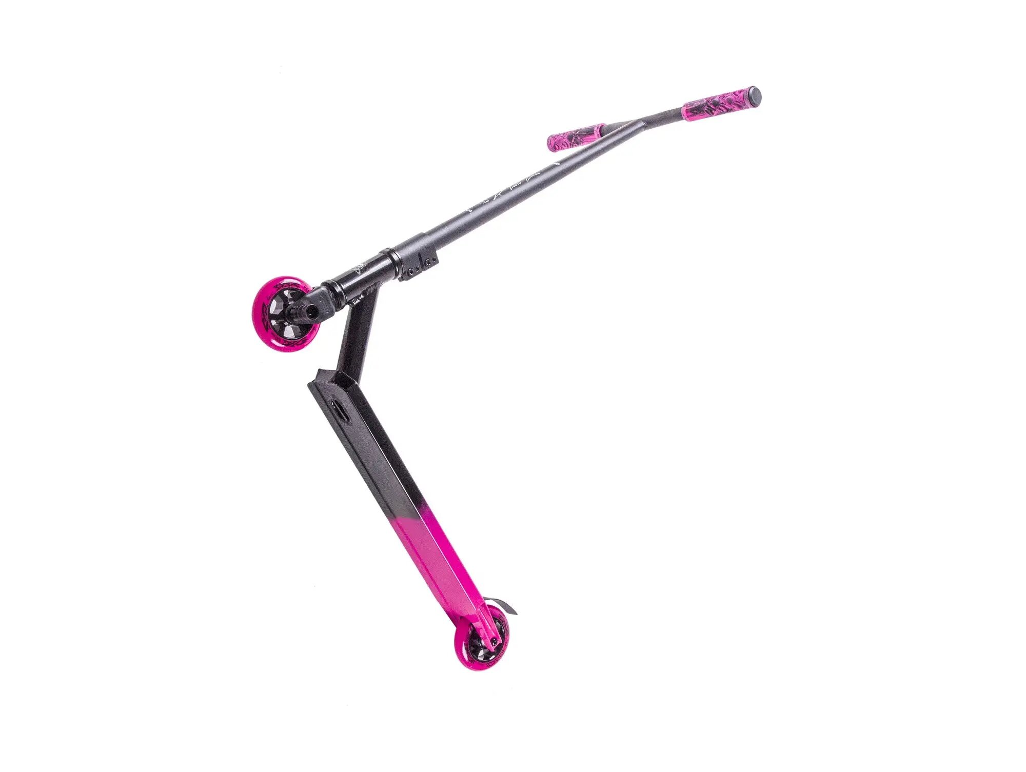 Самокат Haevner KRAFT BLACK EDITION черный/розовый, HIC, 100мм, AL, пега