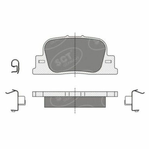 Колодки тормозные дисковые Sct SP335