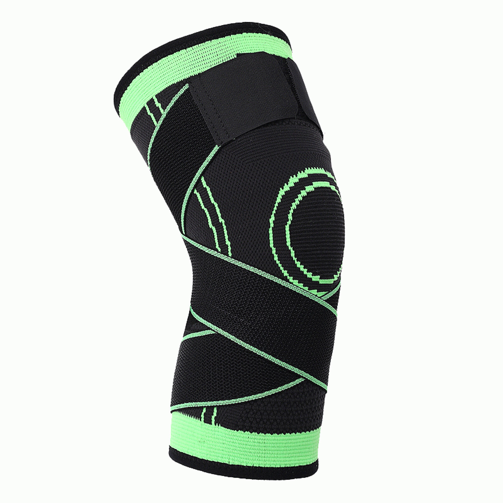 Регулируемый двойной компрессионный наколенник, дышащая конструкция, подходит для бега, баскетбола, бейсбола, пешего туризма, спорта, 1 шт, C-образное колено