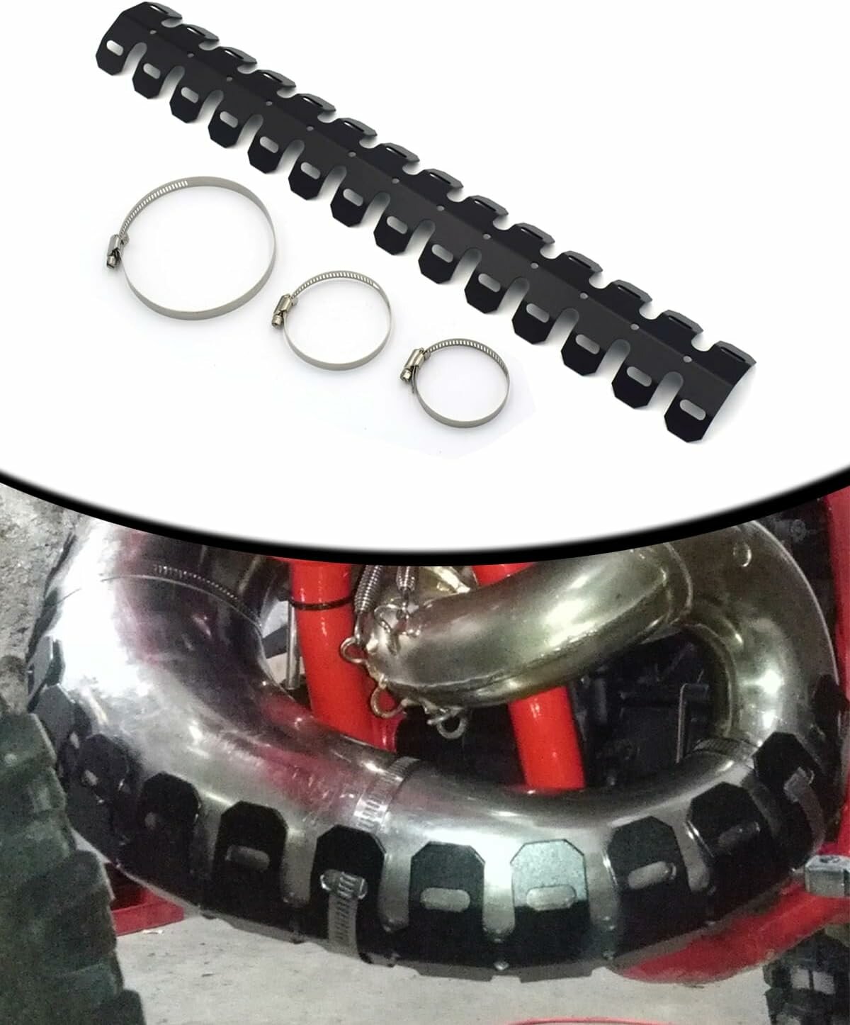 Защитный кожух выхлопной трубы мотоцикла 610мм