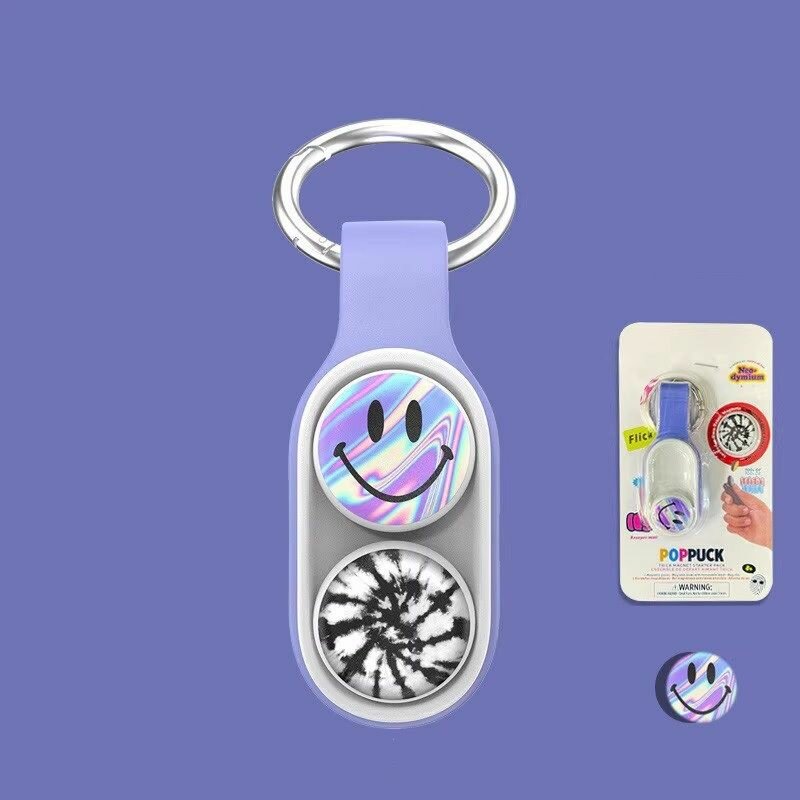 Фиджет игрушка-антистресс Poppuck, брелок, фиолетовый