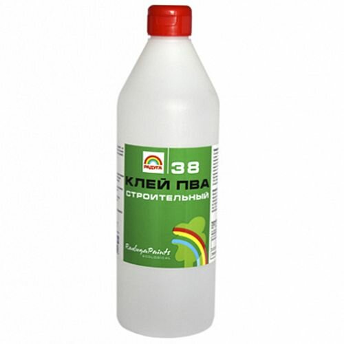 Клей строительный Радуга-38, ПВА, без запаха, прозрачный, 0.5 кг