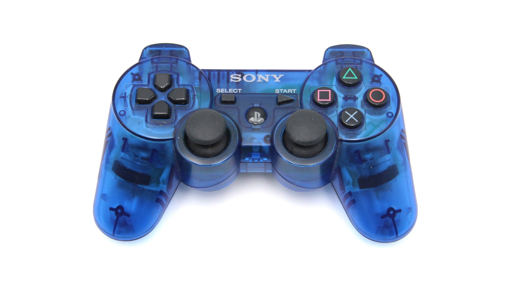 Уценка! Геймпад беспроводной Sony DualShock 3 Transparent Blue (Прозрачный синий) для PS3