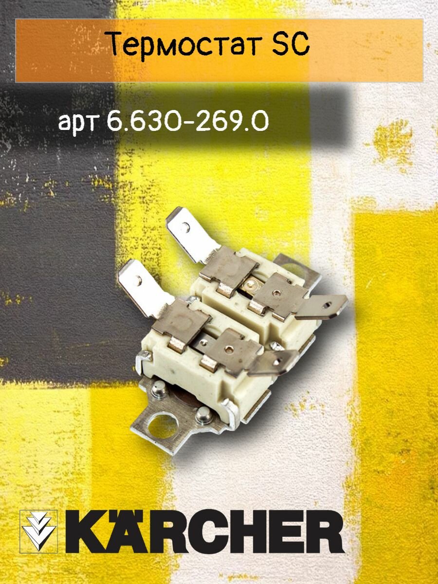 Термостат 143/260C TR-TS Discomelt 2 в сборе для пароочистителей Karcher SC 1.020, SC 1.025, SC 1.040, SC 1.050, SC 1, SC 2, артикул 6.630-269.0