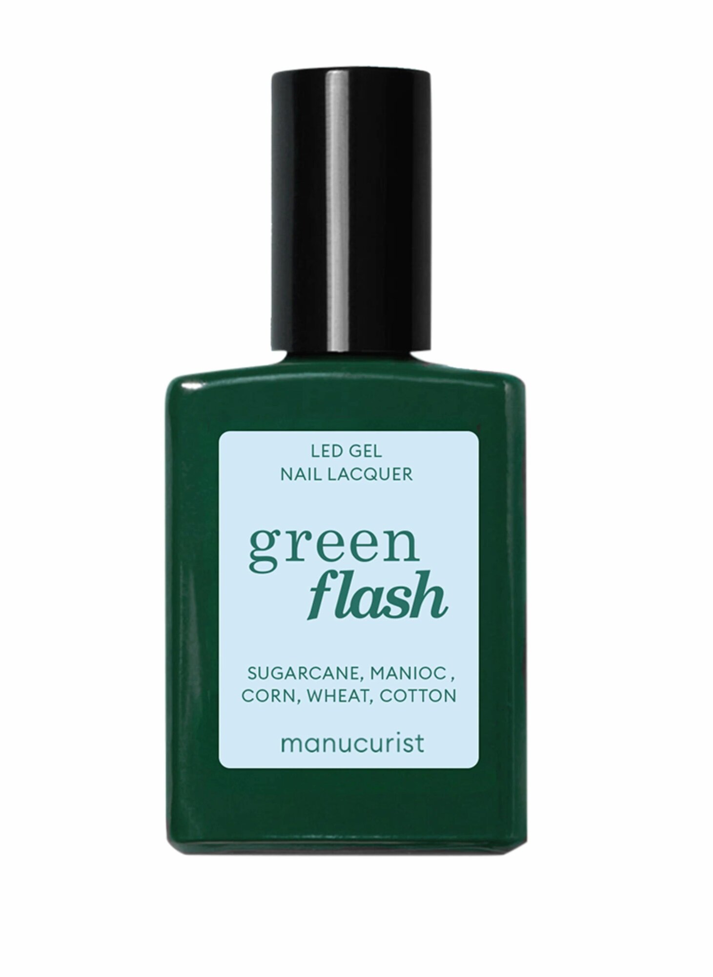 Manucurist Лак для ногтей GREEN FLASH - LED NAIL LACQUER LIGHT BLUE