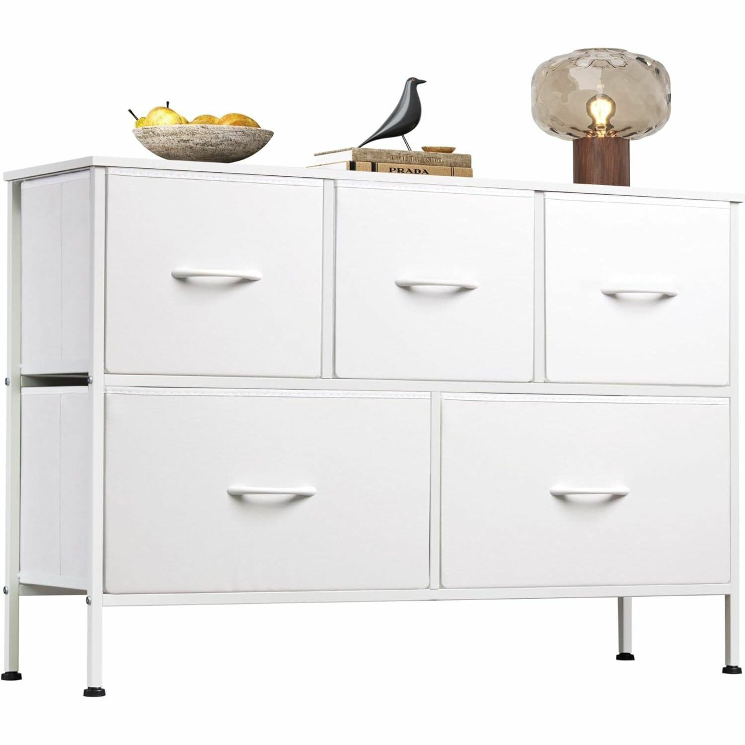 Комод из ткани для шкафов-купе, гостиных, прихожих, 5 ящиков