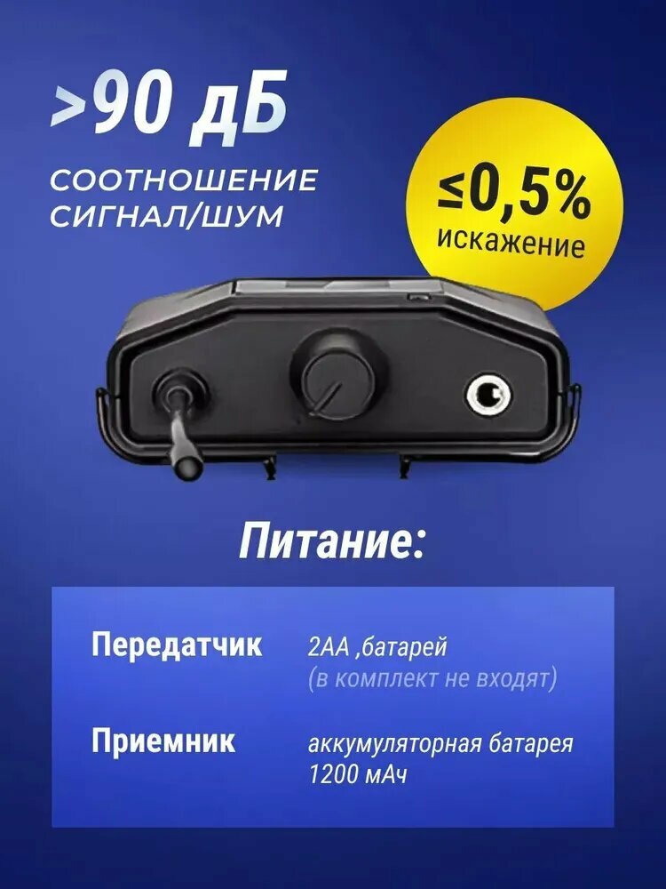Беспроводной микрофон с приемником-передатчиком UHF WU31ET