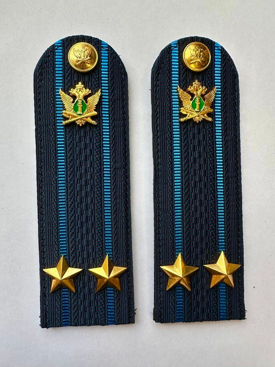 Погоны фссп с фурнитурой синие Подполковник