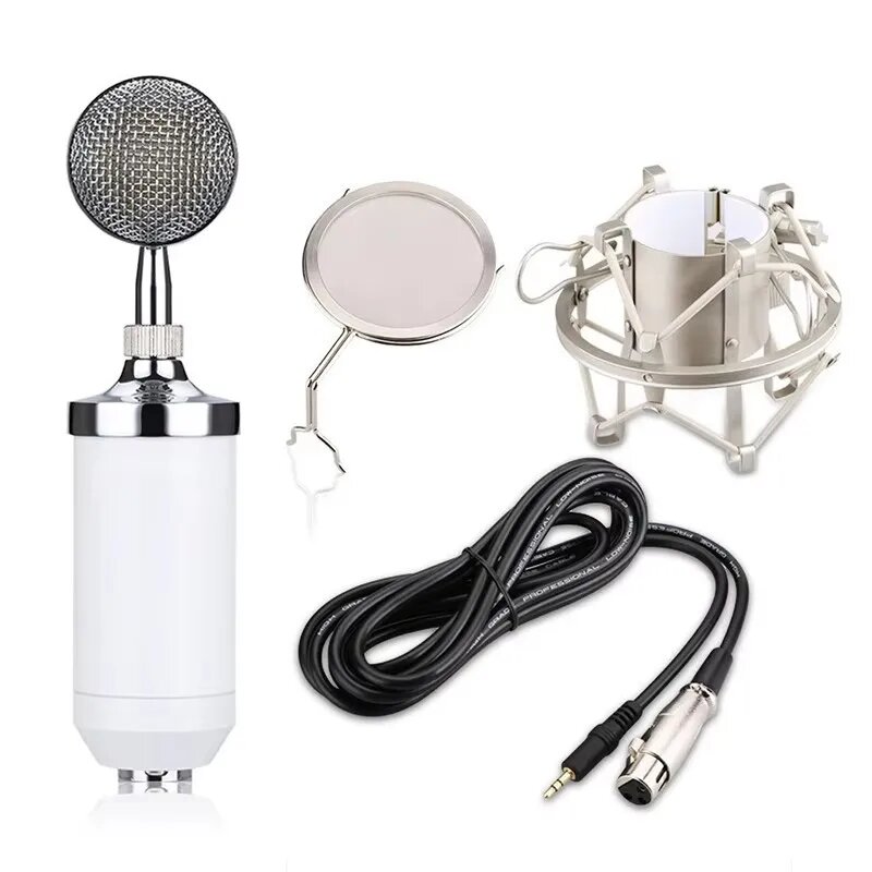BM-8000 Конденсаторный микрофон, белый