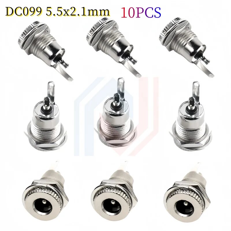 Разъем DC099 5.5x2.1 мм, 10 шт.