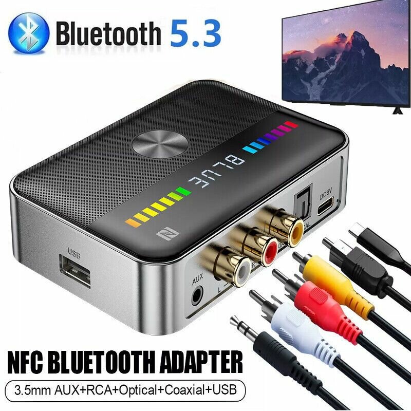 2 в 1 Bluetooth 5,3 передатчик приемник 3,5 мм AUX AptX адаптивный LL HD беспроводной адаптер подключить две Bluetooth гарнитуры телефоныXNM