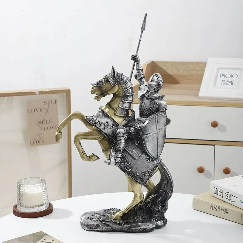Современный стиль Роскошные доспехи рыцаря декоративное украшение