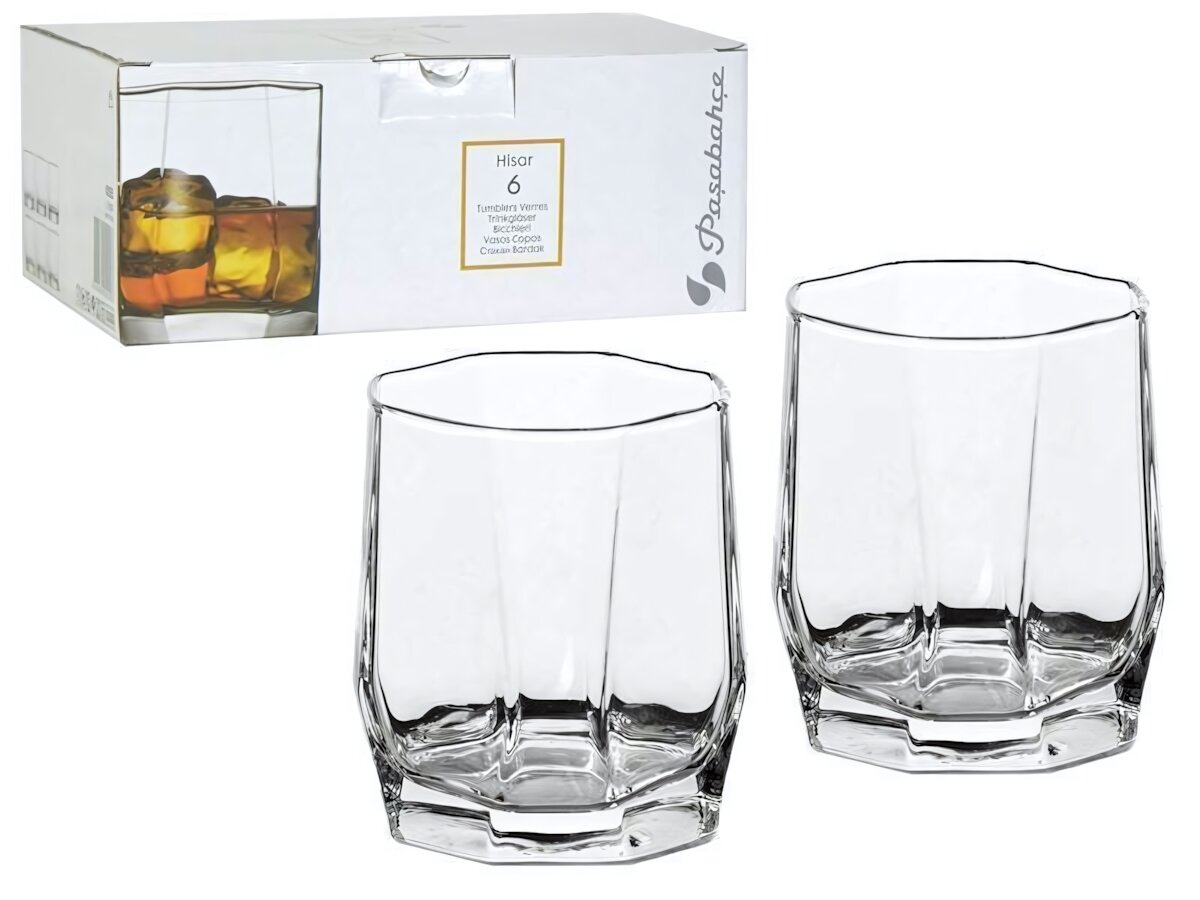 Набор стаканов «Hisar» 6шт 60мл прозрачное стекло для напитков