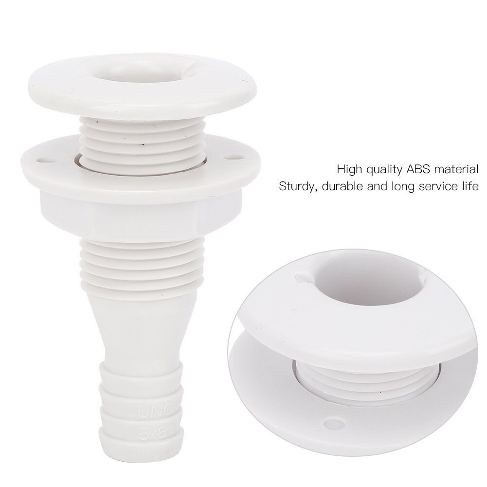 АБС-пластик Прочный легкий корпус лодки Нижняя часть яхты Трюмный дренажный клапан Аксессуар 5/8 дюйма