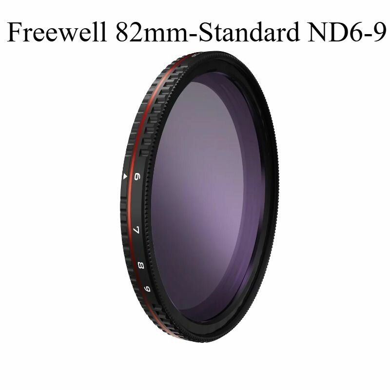 Профессиональные фильтры Freewell 82mm Переменный ND (VND) фильтр от 6 до 9 светофильтров Цифровые фотоаппараты Аксессуары для фотосъемки