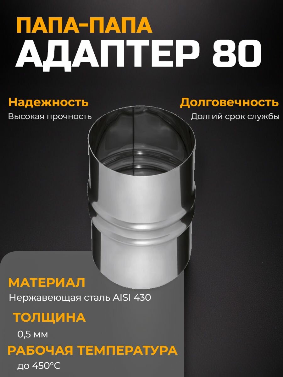 Адаптер 80ПП Папа-Папа FERRUM