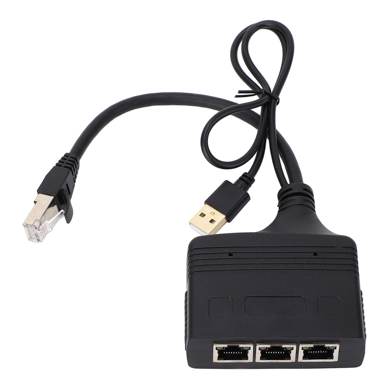 Сетевой разветвитель 1 на 3 1000 Мбит/с с USB-кабелем RJ45 Ethernet-разветвитель-адаптер для ТВ-маршрутизатора