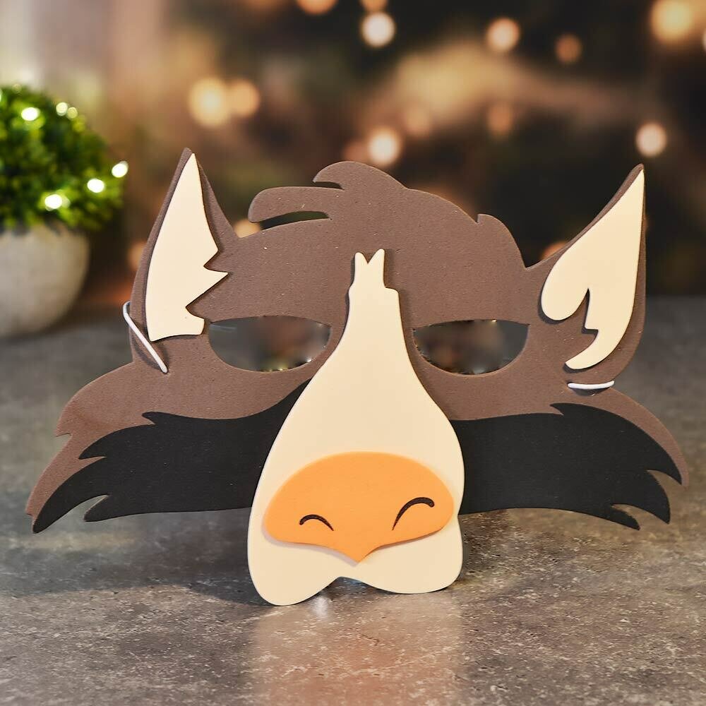 Маска карнавальная "Волк" из EVA-пенки, цвет в ассортименте, с резинкой