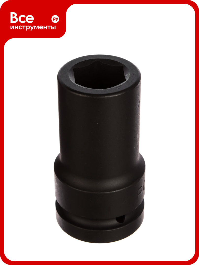 Головка 1", 6 гранная, ударная L=100 мм, 27 мм FORCE, Головка 1", 6 гранная, ударная