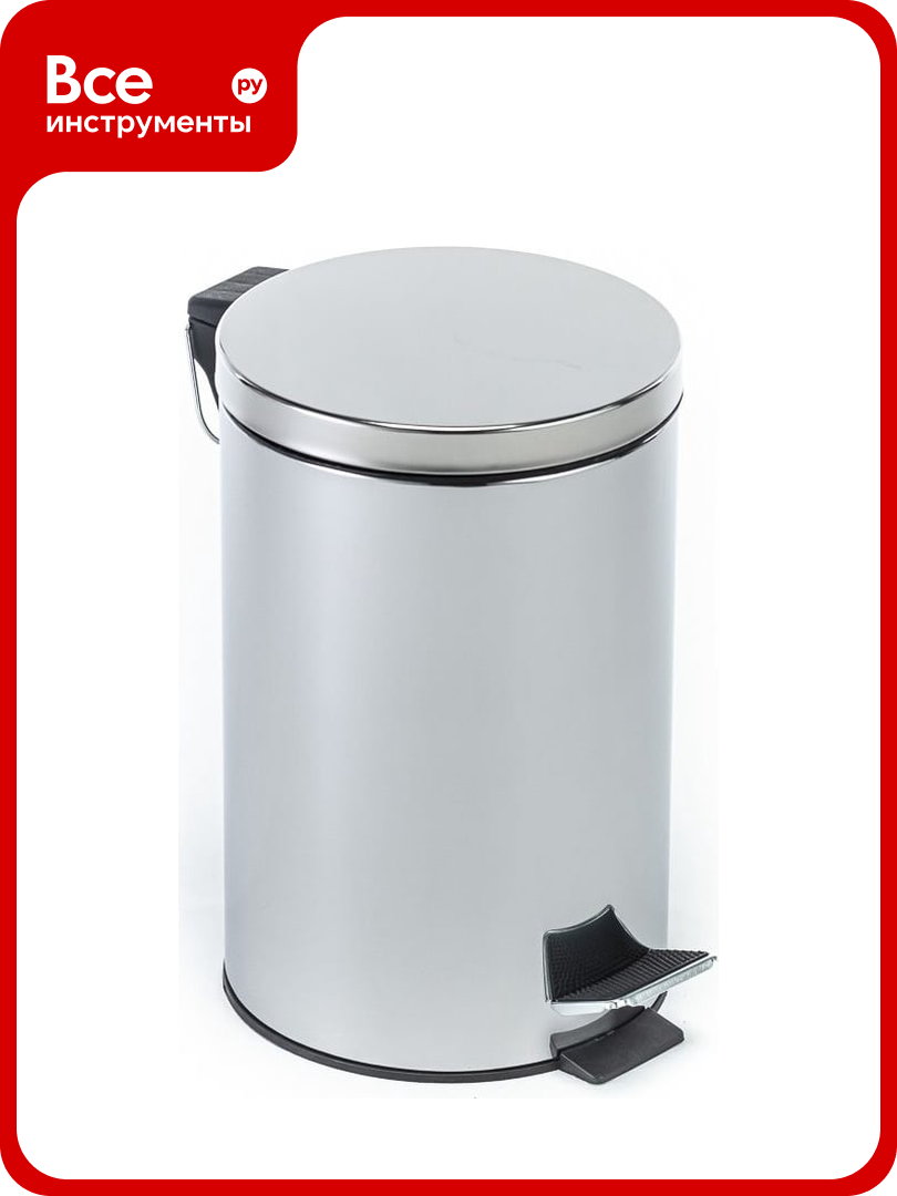 Урна для мусора с педалью NV 30 л NV-BIN30L, из нержавеющей