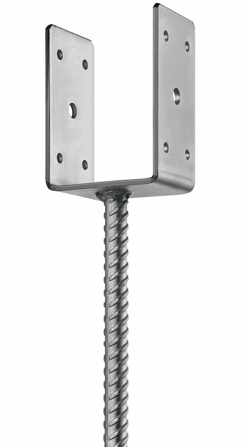 Столб ЗУБР ОС-U, 81x120x60 мм, U-образное основание, металлический 310286-080