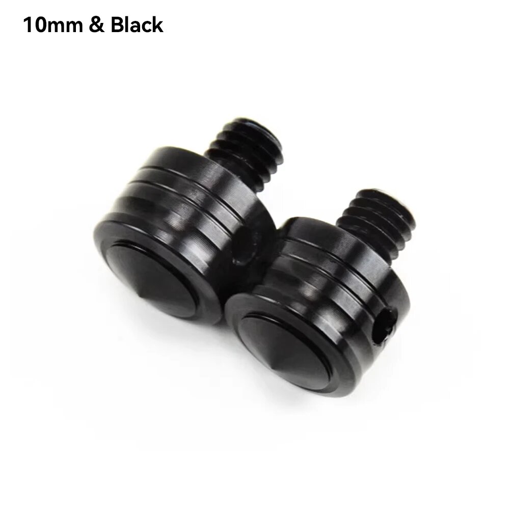 2 шт. черные заглушки для зеркала мотоцикла 10mm