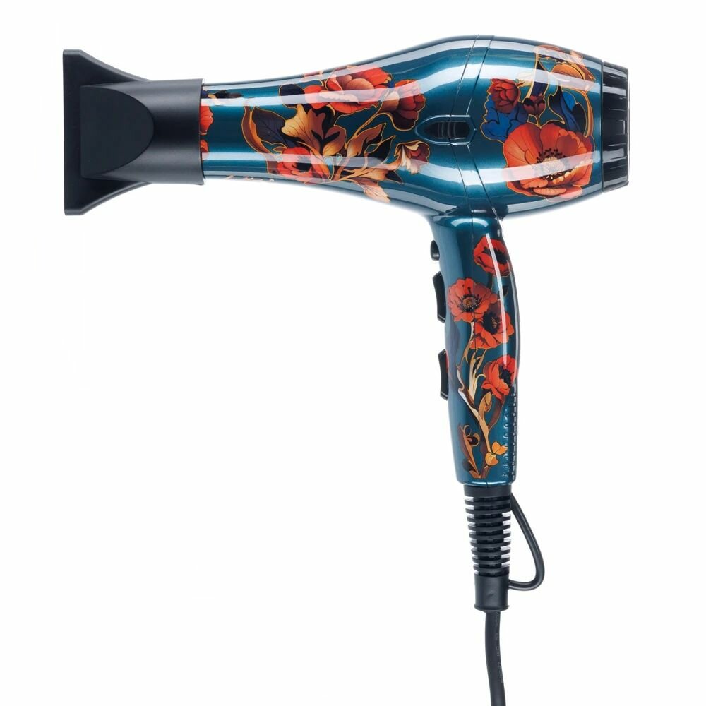 Профессиональный фен Dewal "Tornado Русские сказки", 03-8010, синий/красный, 2300Вт, 3 режима