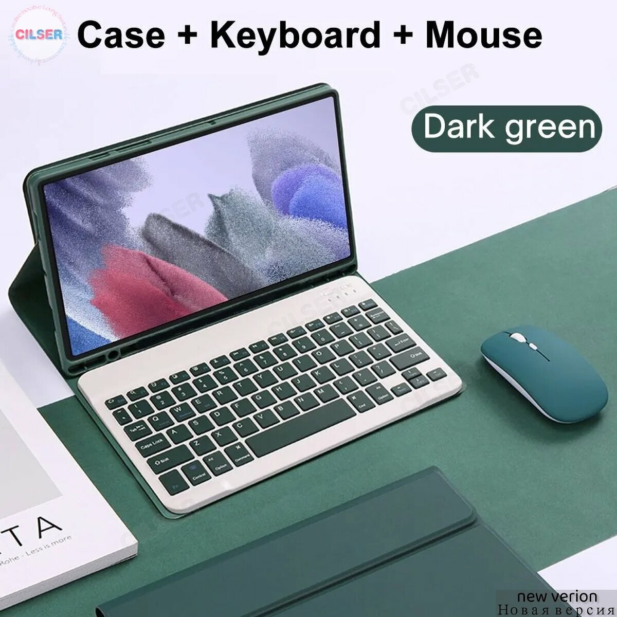 Чехол с русской клавиатурой для Samsung Galaxy Tab A7 Lite 8,7 дюйма, SM-T220/T225/T227 с Bluetooth-мышью