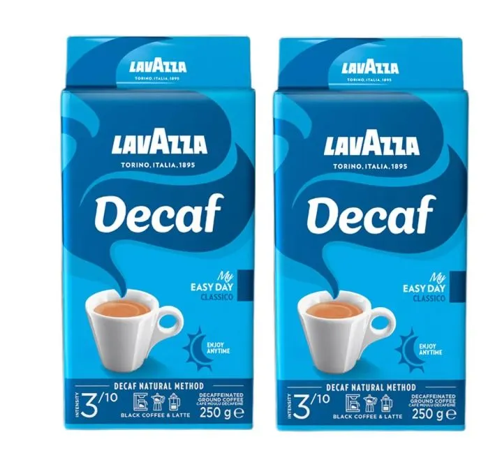 Кофе молотый Lavazza Decaffeinato, 250 г (в/у), 2 шт.