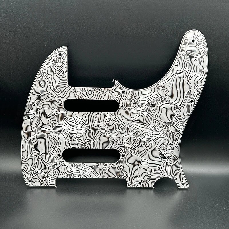 MAXCHEER TL-накладка для электрогитары 3-слойная разноцветная Серебряный, White Black Shell