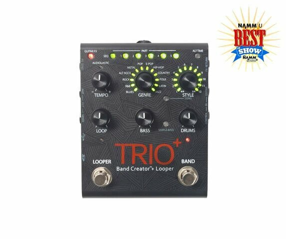 Драм-машина DigiTech "TRIO+" с эффектами, с автоматическим аккомпанементом