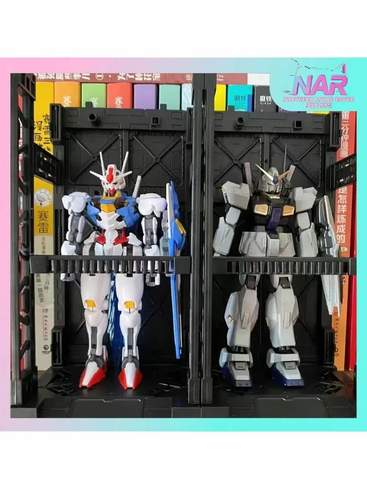 Демо-стенд для моделей Gundam (HG/RG/EG): ангар для хранения и демонстрации