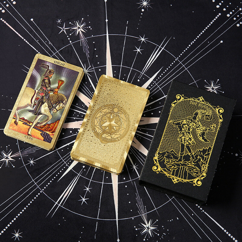 Кросс-бордерные популярные карты Таро, оригинальный полный набор карт Таро, PET водонепроницаемые карты для настольных игр, настраиваемые карты Таро