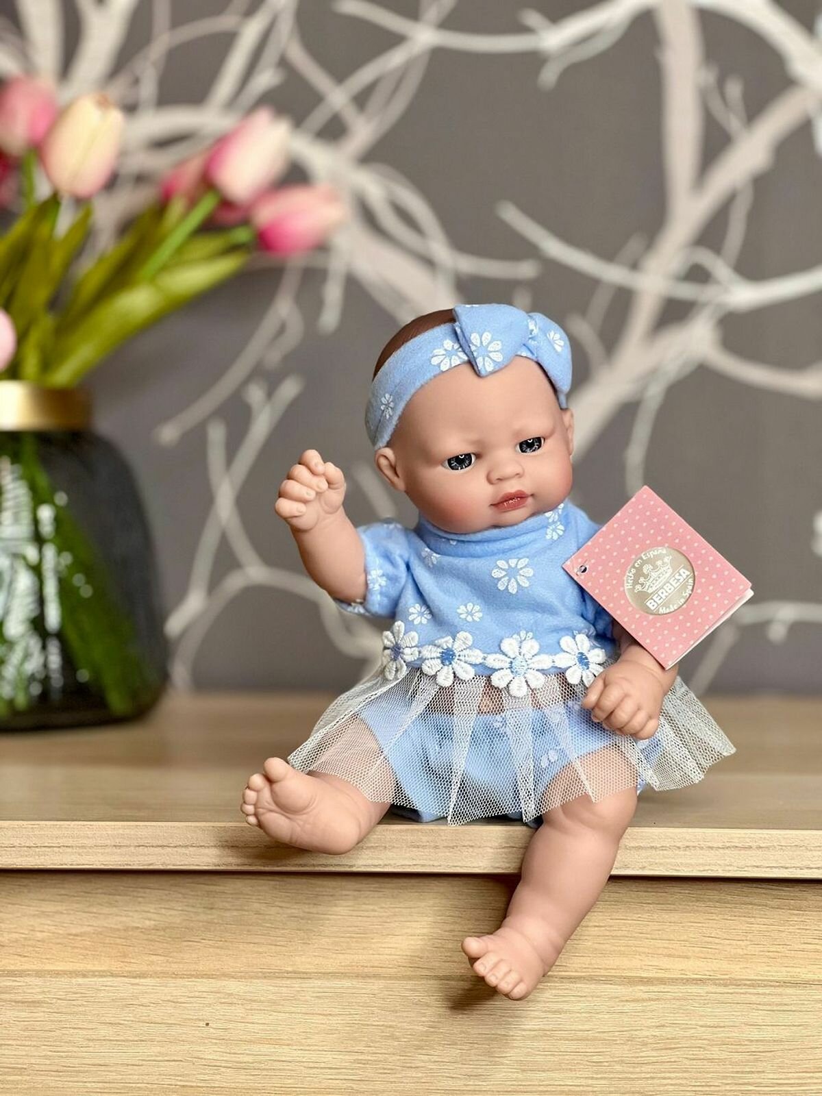 Кукла Berbesa виниловая 27 см Recien Nacido