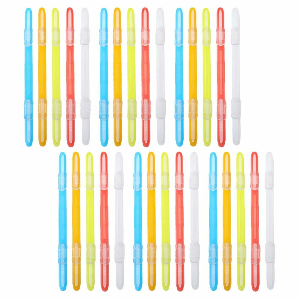 Пластиковые клипсы для документов, цветные, из пп, для офиса, набор 30 шт