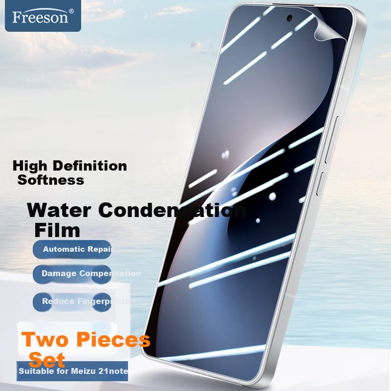 Freeson High Definition Hydrogel Film for Meizu 21 Note, Full Screen Coverage, Scratch Resistant, Anti-Fingerprint, Flexible Protective Film [2-Pack]