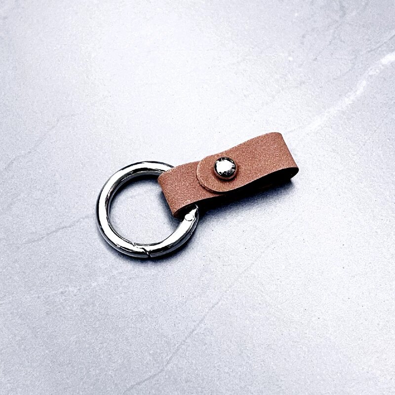 Мужской кожаный брелок для ключей, стильный и простой, с креплением на пояс, подходит также для женщин Гвоздь-гриб,