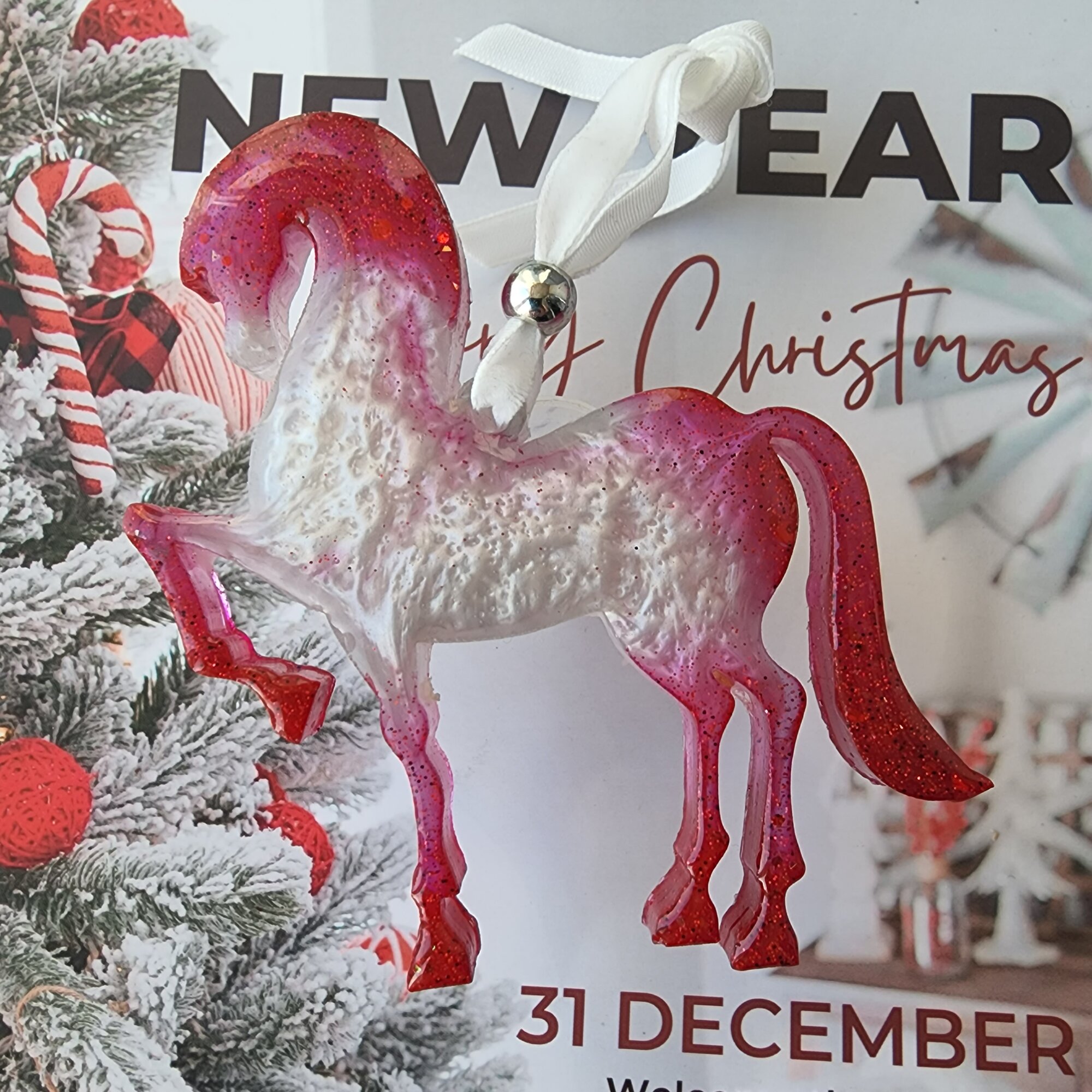 Ёлочное украшение " Огненная лошадь" символ нового 2026 года
