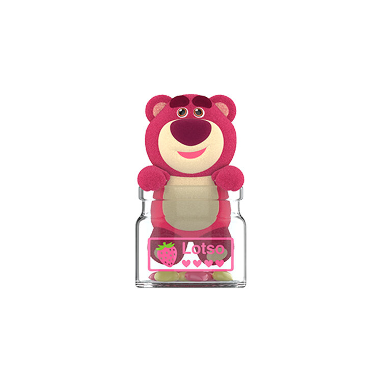 Коллекционные фигурки-сюрпризы POP MART Pixar Lotso Marvelous Date Collection, Confirmed-Bottle Lotso (Open)