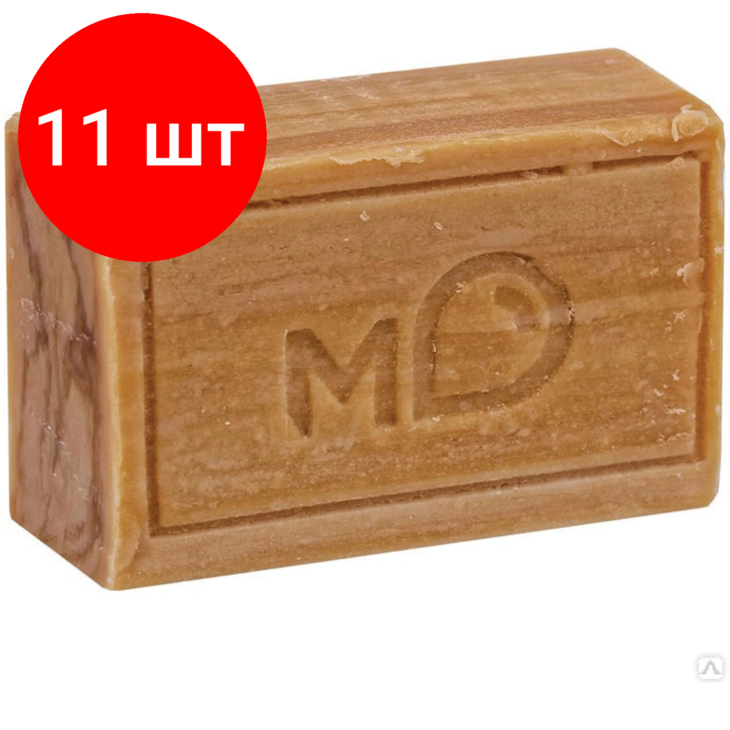 Комплект 11 шт, Мыло хозяйственное 72%, 200 г, меридиан, без упаковки