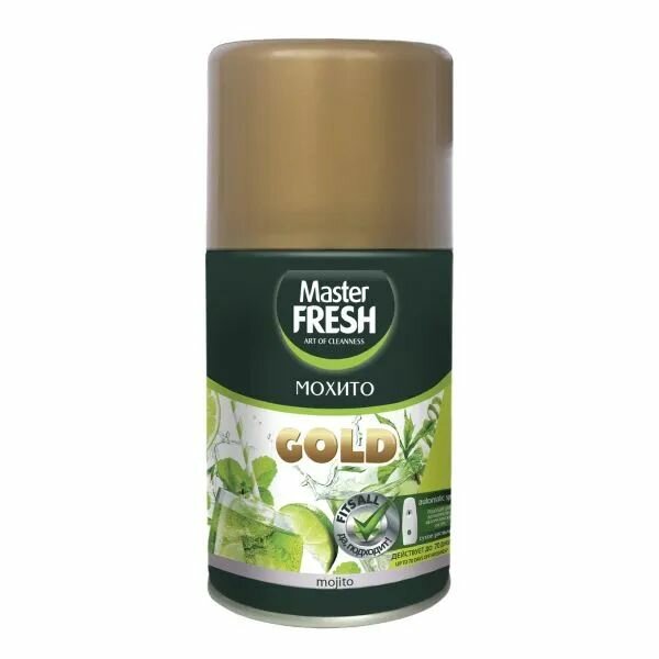 Master FRESH GOLD освежитель воздуха сменный баллон "Мохито" 250мл