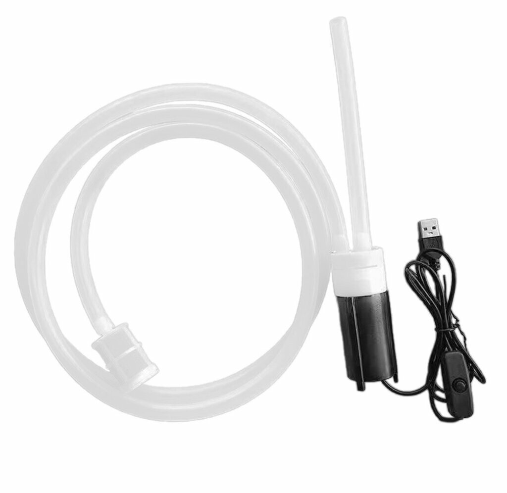 Бытовой электрический сифонный насос для вина и пива-электрическая винная вытяжка + силиконовая трубка длиной 1,5 м (случайный цвет проволоки)