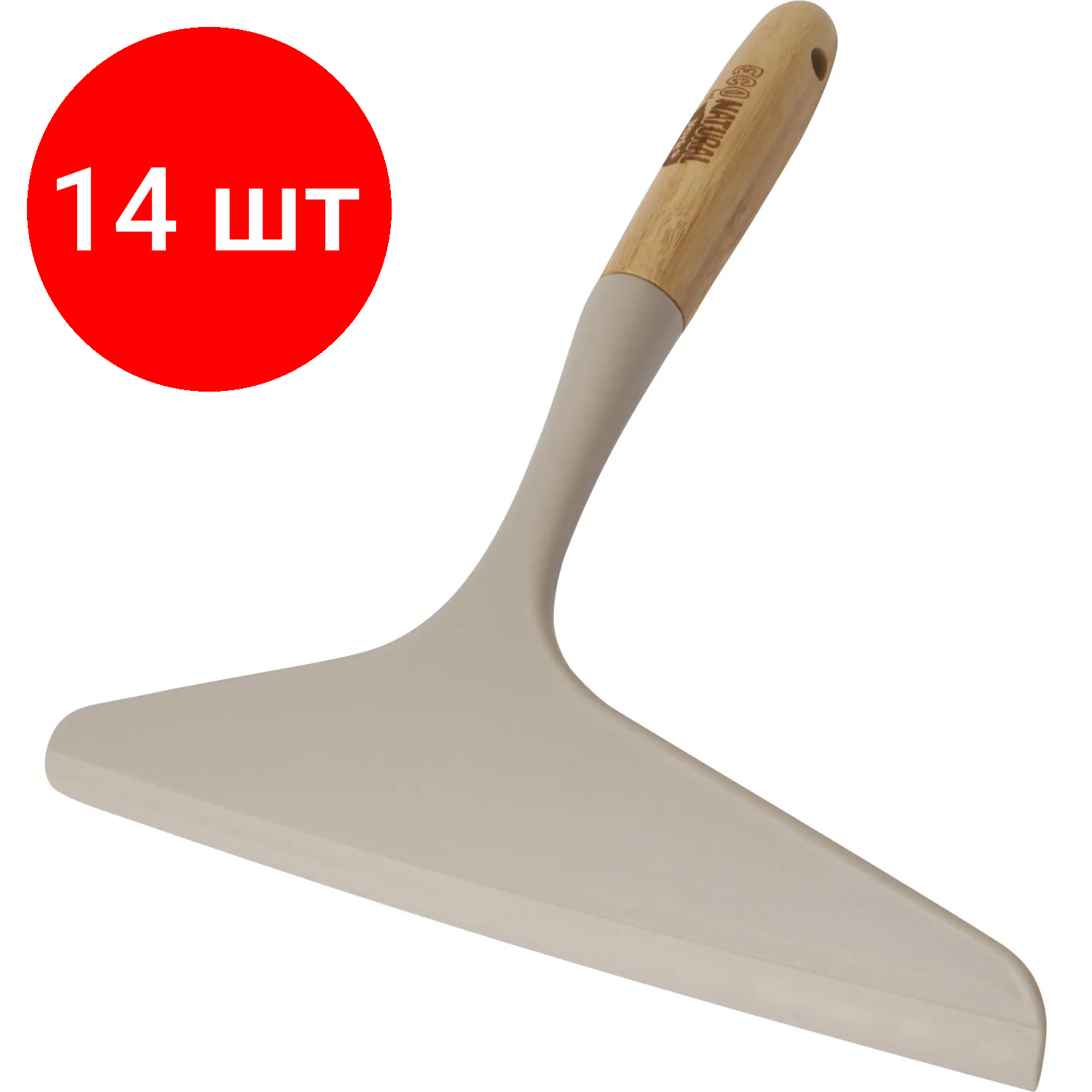 Комплект 14 штук, Сгон (склиз) YORK ЭКО Натурал Бамбук для мытья стекол