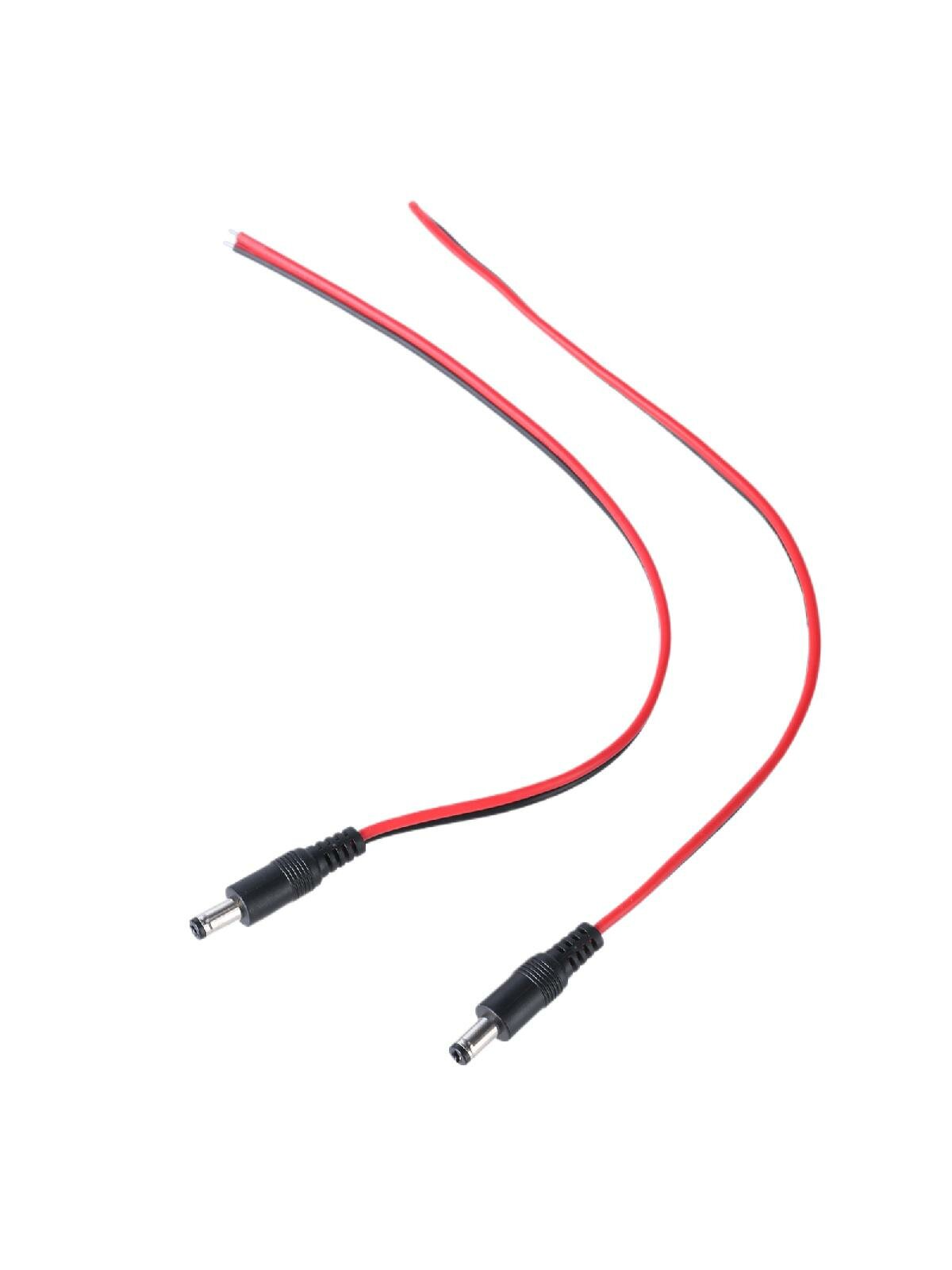 18AWG DC5.5x2.1 Кабель питания двухцветный 5521 Штекерные разъемы Шнур провода