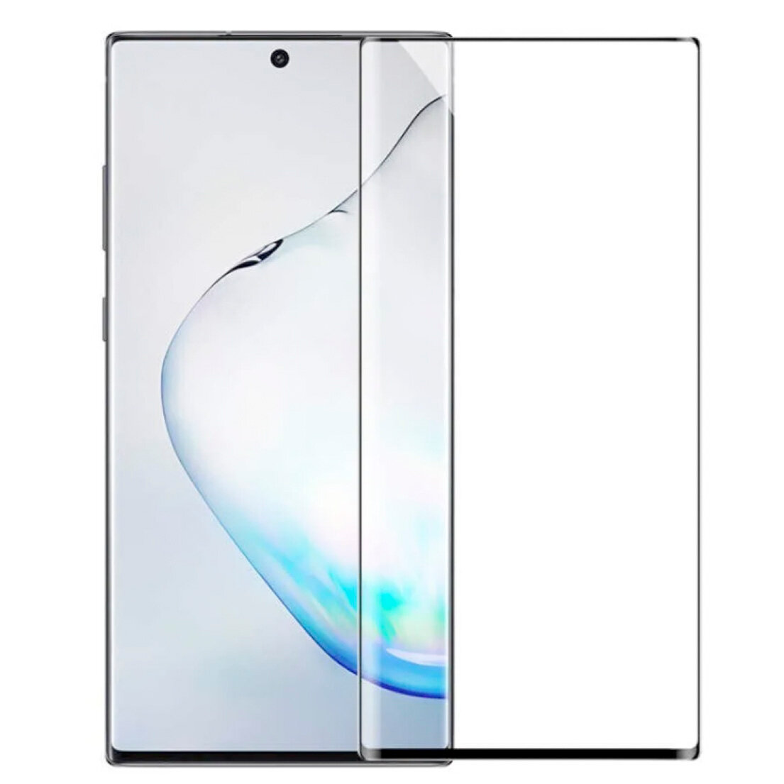 Защитное стекло на Samsung, Galaxy Note 20 (4G/5G), 3D, черное, X-CASE
