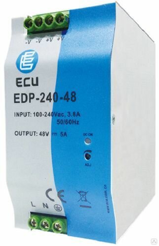 Блок питания Dahua 48В/240Вт DH-EDP-240-48 для крепления на DIN-рейку