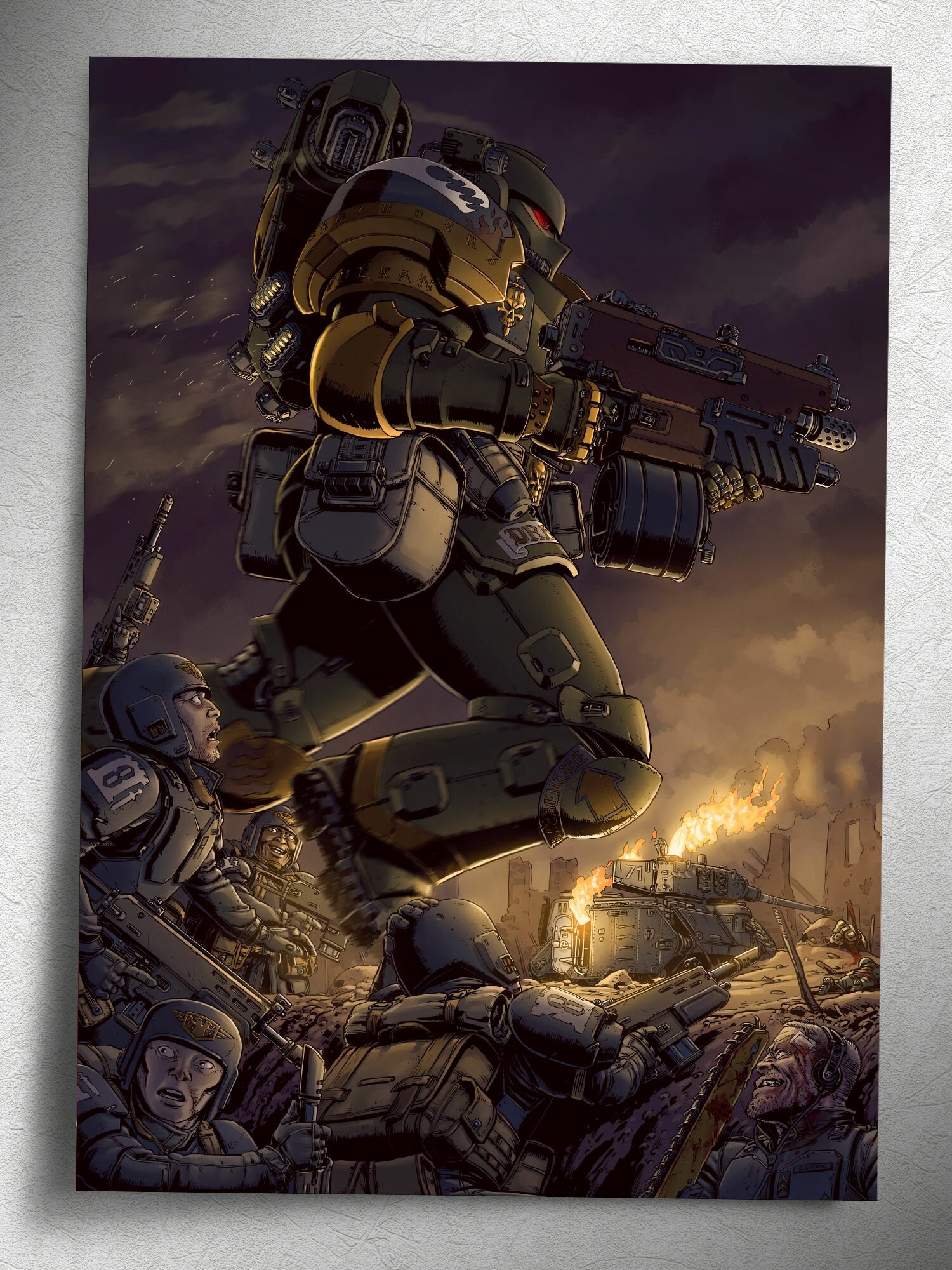Постер: Превосходство Саламандр (Вархаммер 40000, Warhammer)