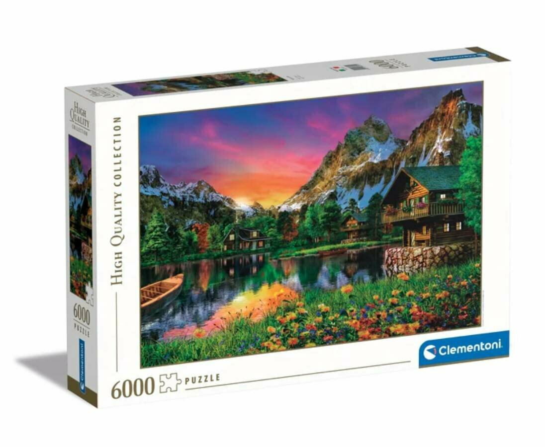 Пазл для взрослых Clementoni 6000 деталей: Альпийское озеро
