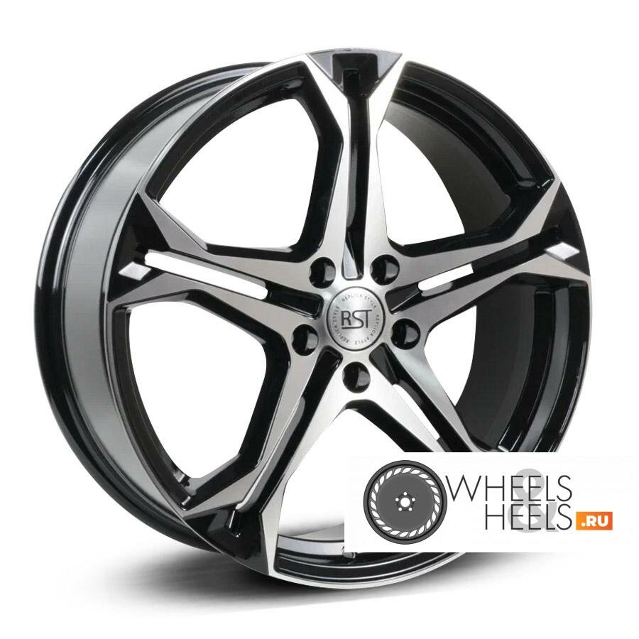 Диск автомобильный литой RST R099 19x7.5 5x114.3 et35 dia67.1 Черный с полированной лицевой поверхностью