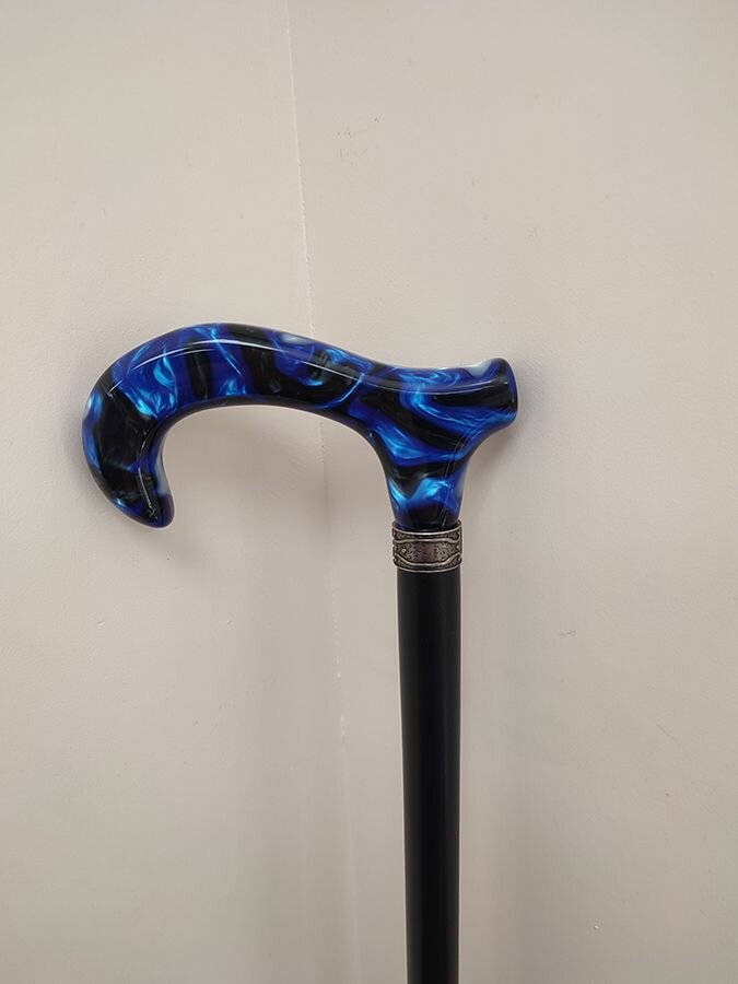 Трость для ходьбы синий жемчуг